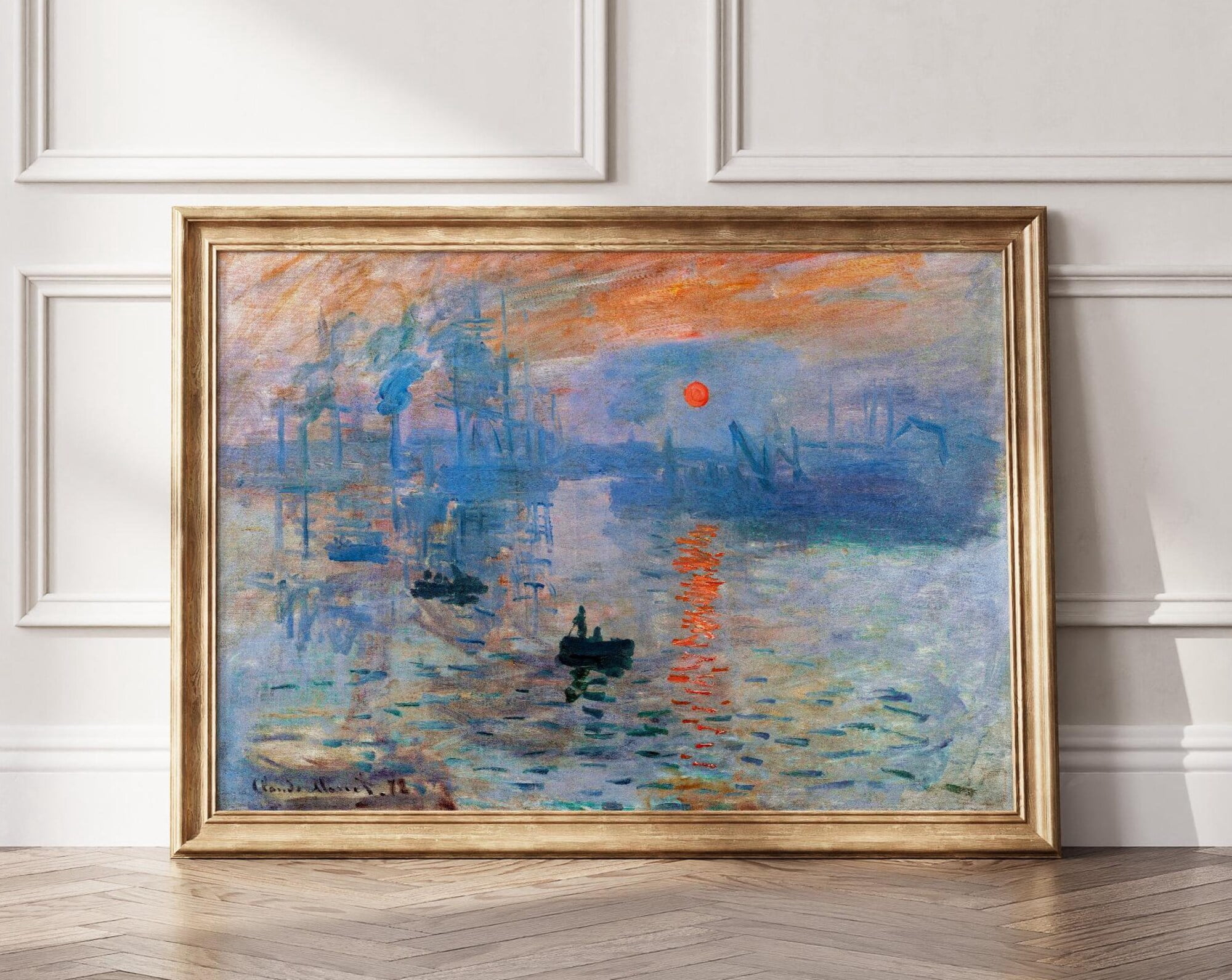 Claude Monet Impression Sunrise 1872 Poster Monet Exhibition Print ...