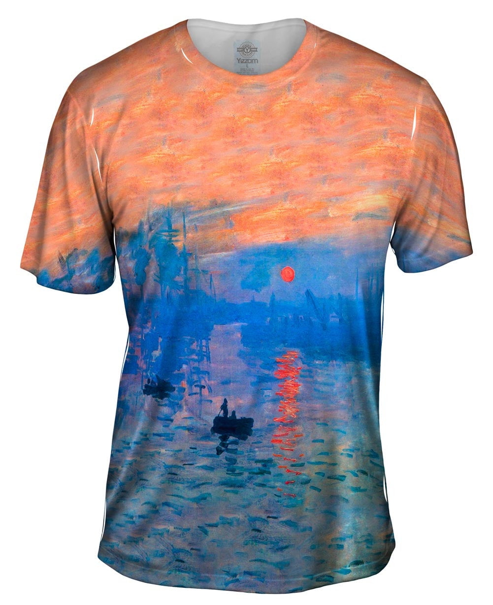 Claude Monet - Impression Sunrise 1873 Mens T-Shirt All Over Print ...