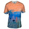 Claude Monet - Impression Sunrise 1873 Mens T-Shirt All Over Print ...