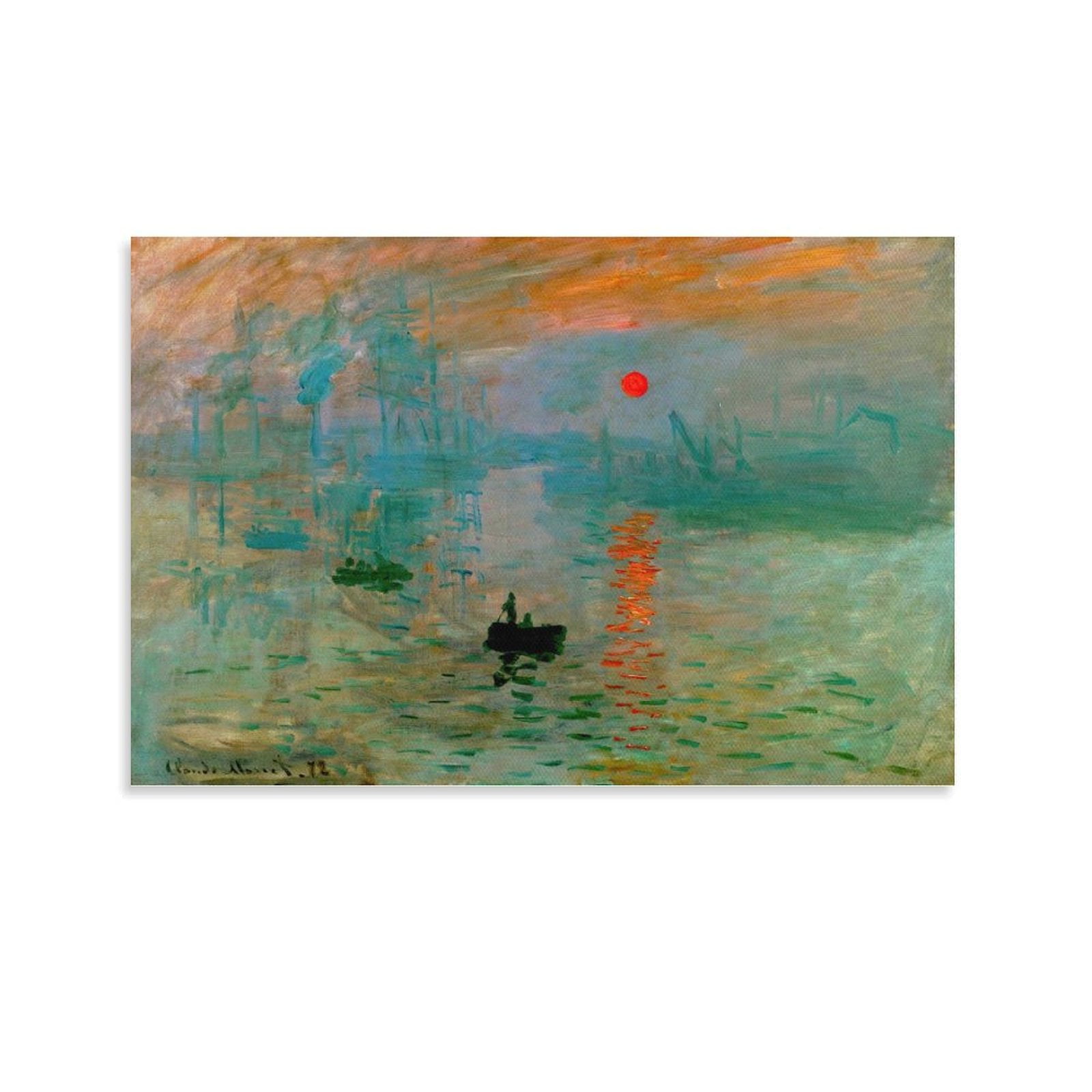 Claude Monet Impression Sunrise Famous Landscape Poster Print Photo Art ...
