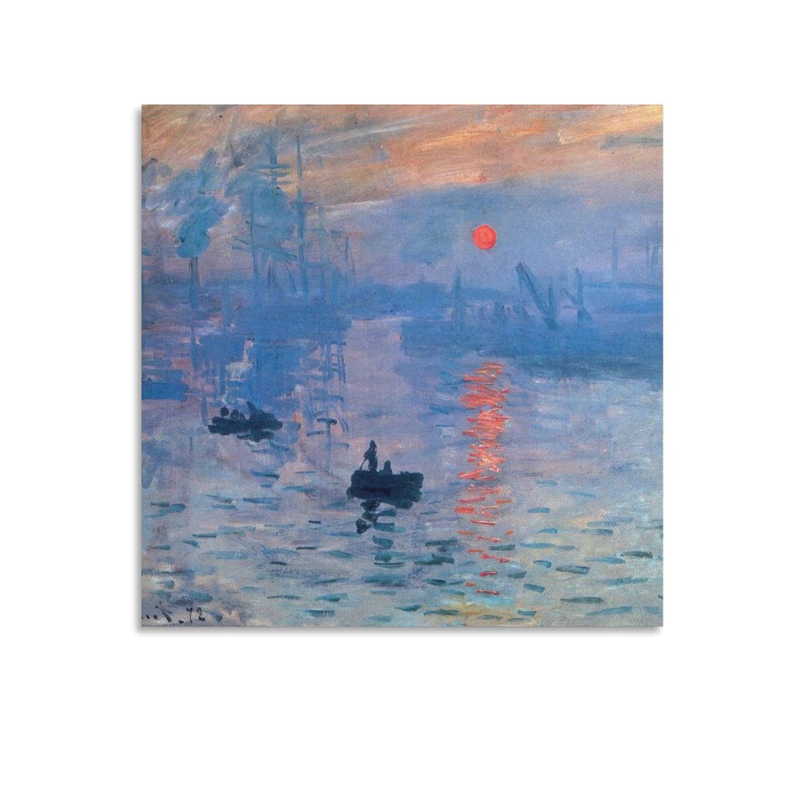 Claude Monet Impression Sunrise Old Master Painting Posters Artworks ...