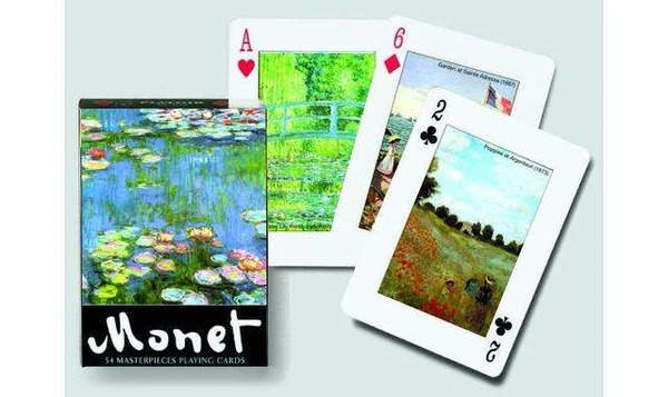 Claude Monet Impressionist Painting Art Playing Cards by Piatnik ...