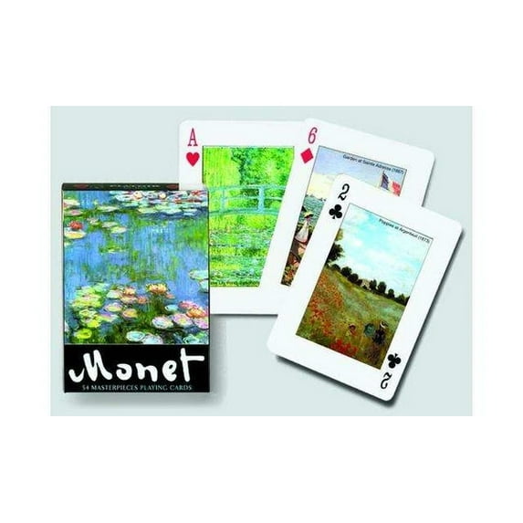 Claude Monet Impressionist Painting Art Playing Cards by Piatnik ...