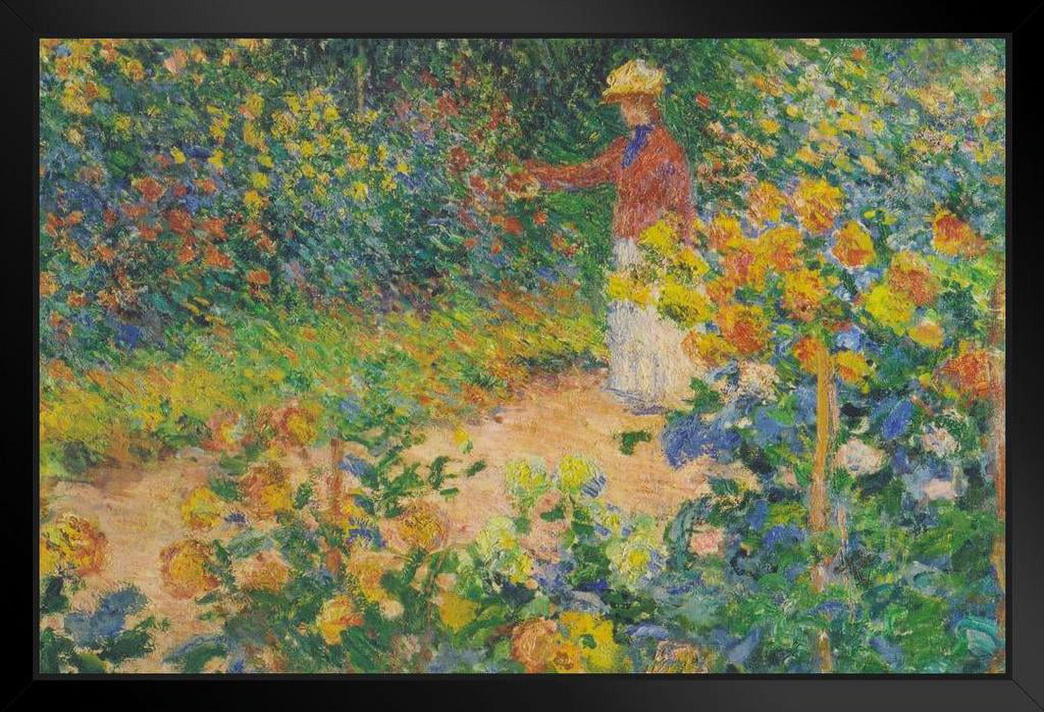 Claude Monet In The Garden Impressionist Art Posters Claude Monet ...