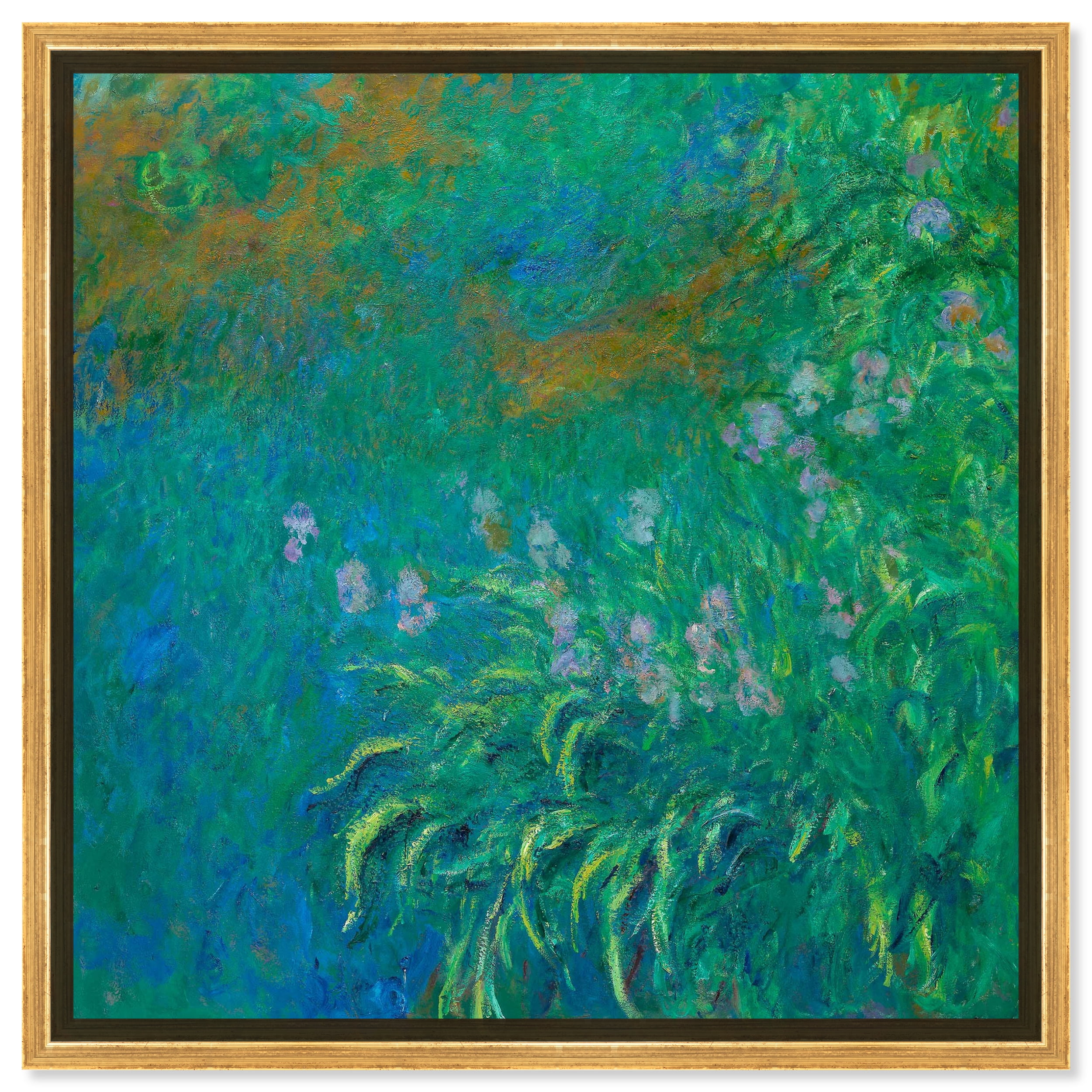 Claude Monet-Irises Blue Monet Art Prints Canvas Wall Art by Art Remedy ...