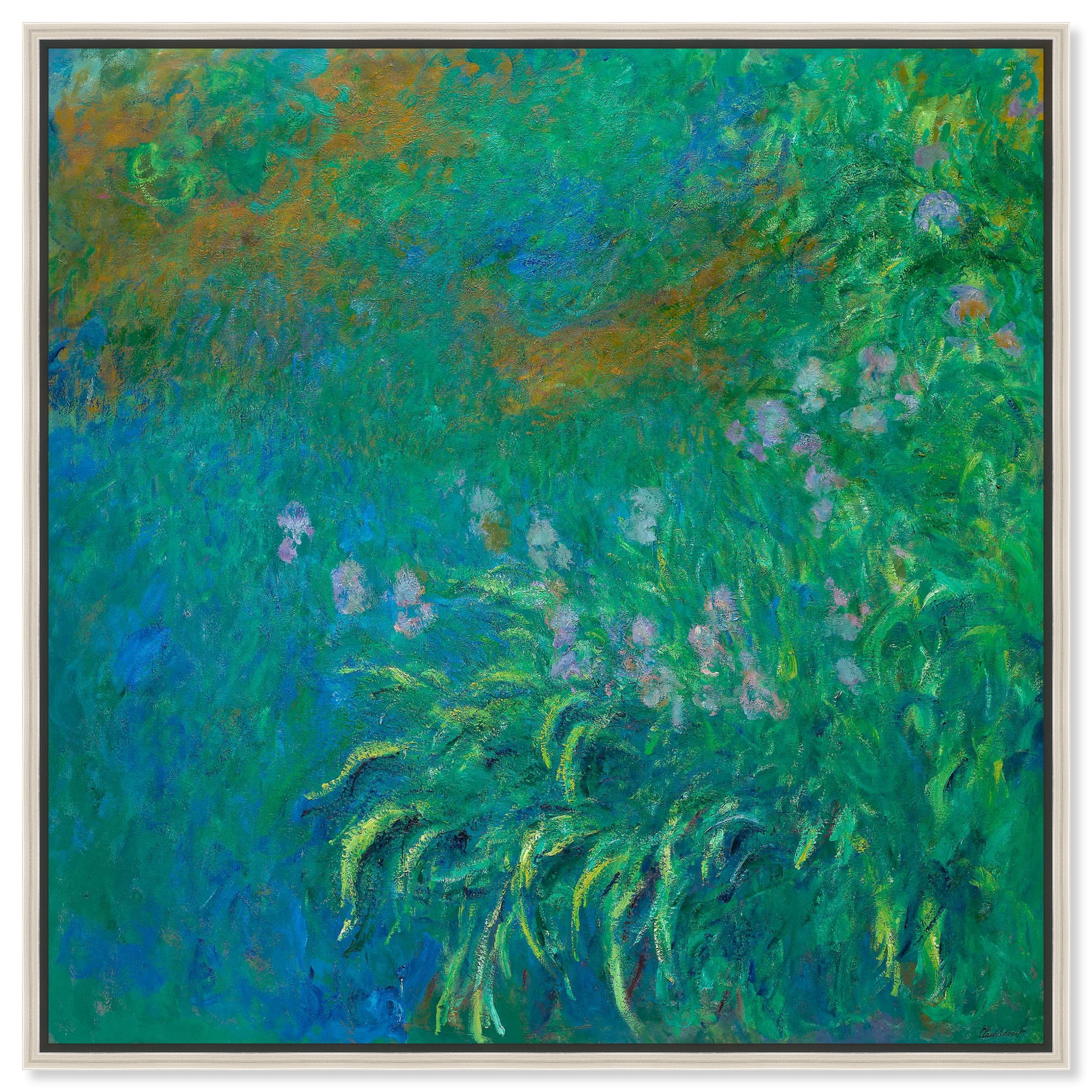 Claude Monet-Irises Blue Monet Art Prints Canvas Wall Art by Art Remedy ...