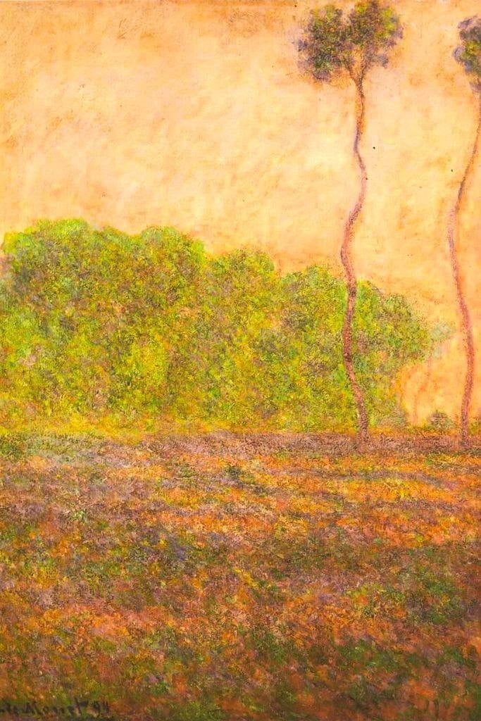 Claude Monet Meadow in Giverny Impressionist Art Posters Claude Monet ...