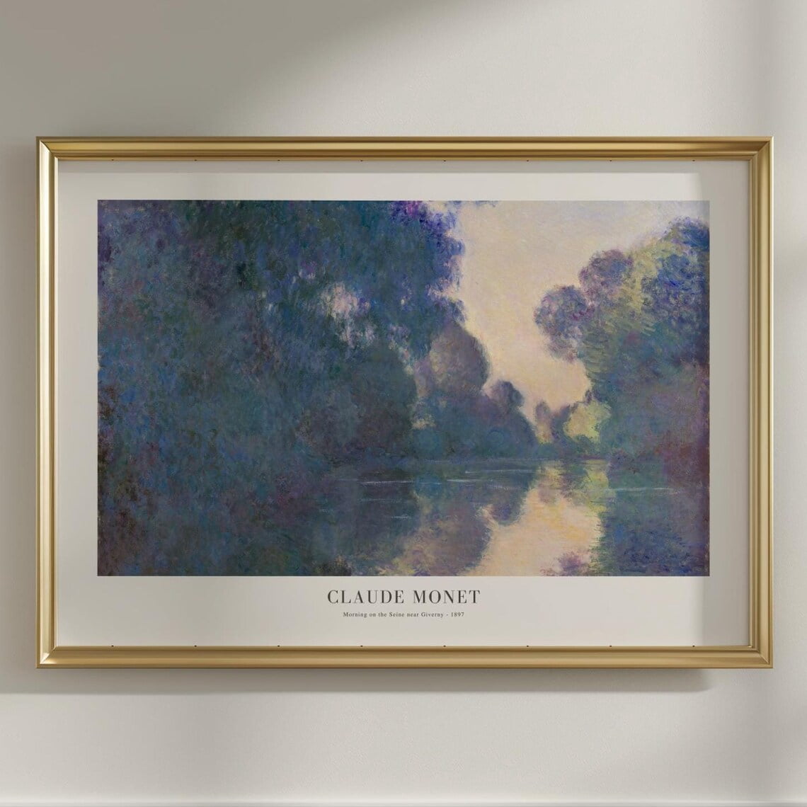 Claude Monet - Morning On The Seine Near Giverny 1897 Wall Art ...