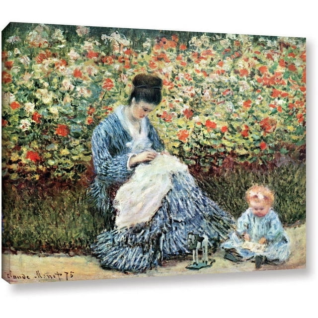 Claude Monet "Mother And Child" Gallery-Wrapped Canvas - Walmart.com