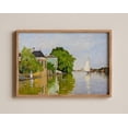 Claude Monet On the Bank of the Seine Impressionist Poster Unframed ...