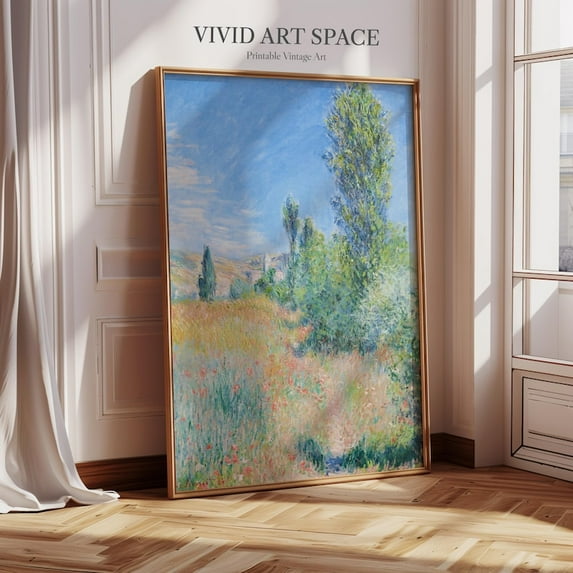 Claude Monet Painting Print - Landscape In Ile Saint-Martin, Canvas ...