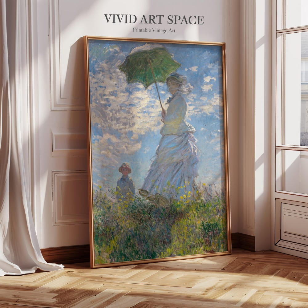 Claude Monet Painting Print, Woman With A Parasol, Giclee Print, Fine ...