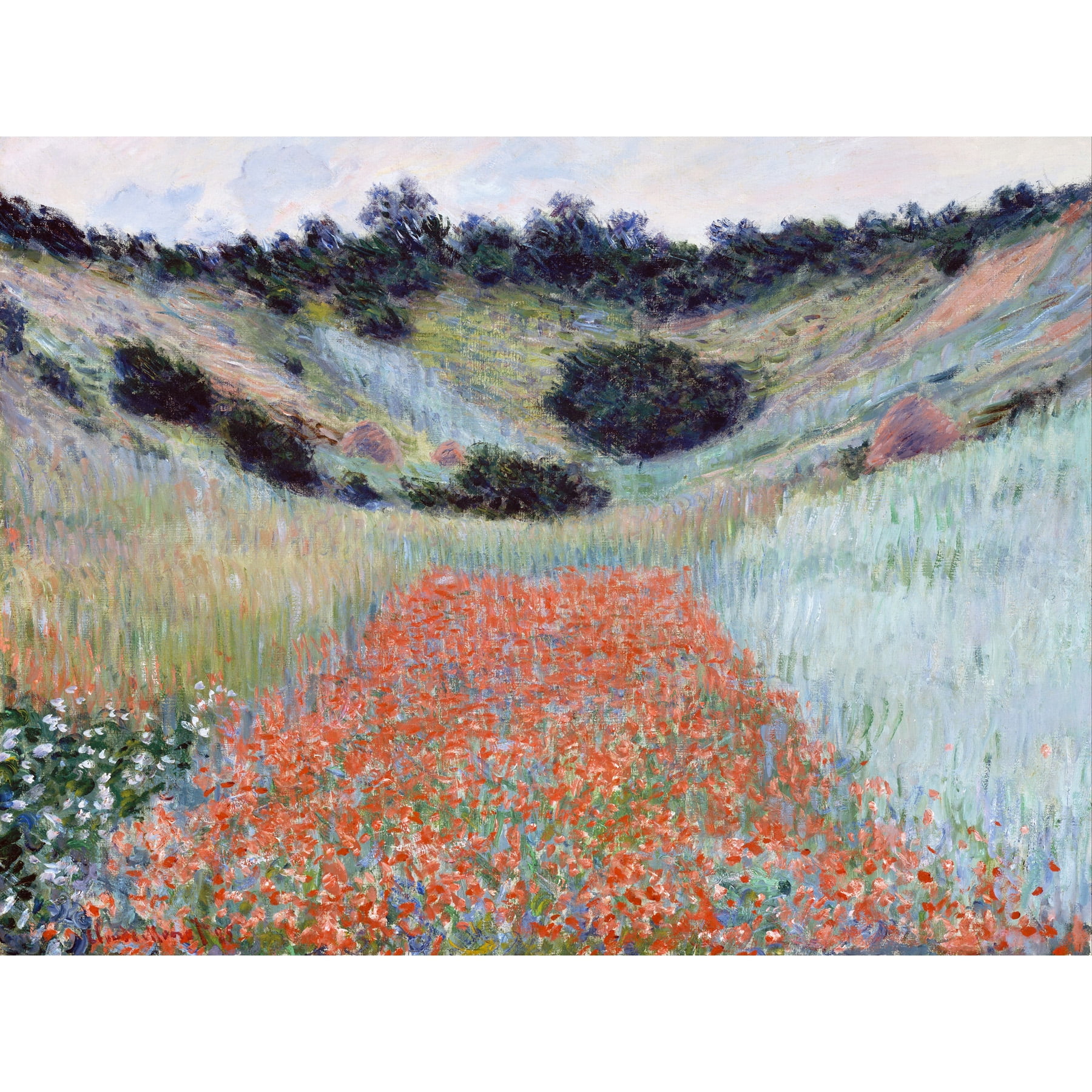 Claude Monet Poppy Field In A Hollow Near Giverny Extra Large Art Print ...