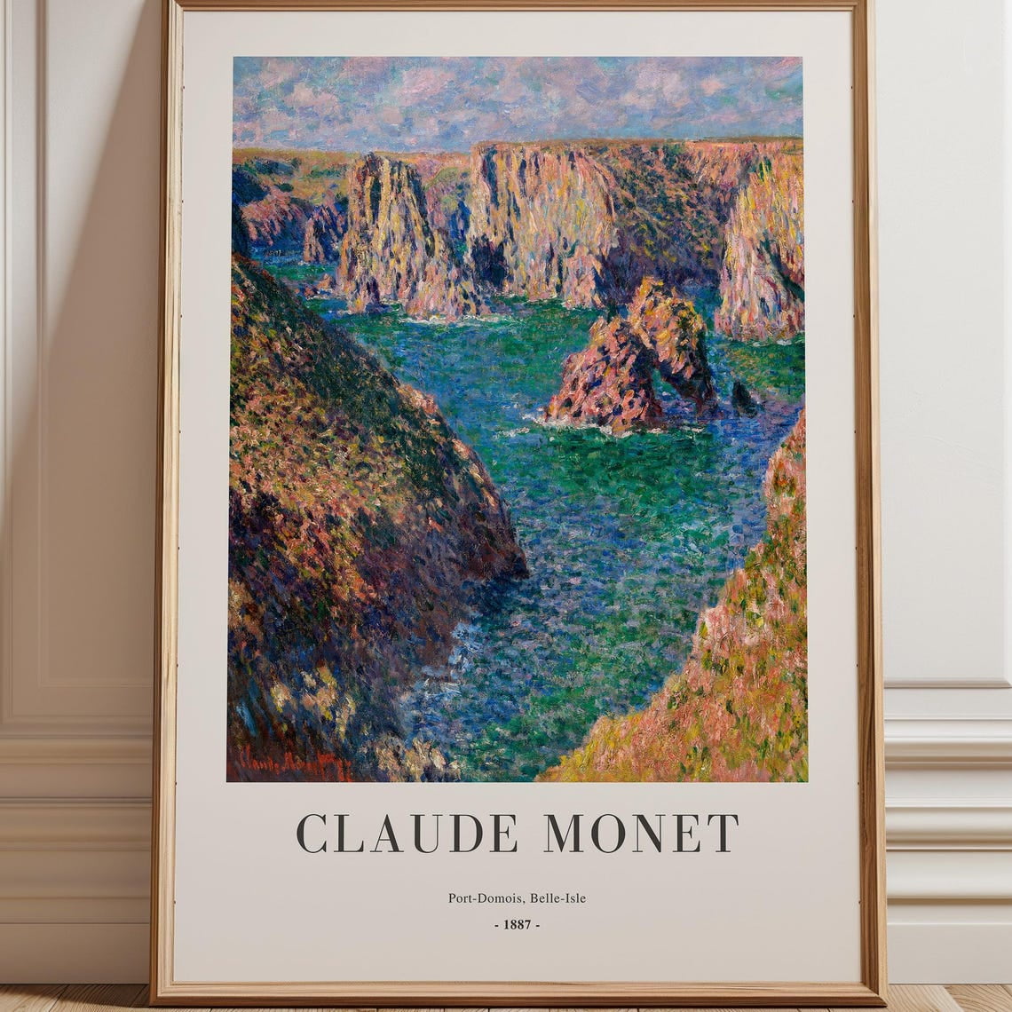 Claude Monet - Port-Domois, Belle-Isle 1887 Wall Art - Vintage Wall Art ...