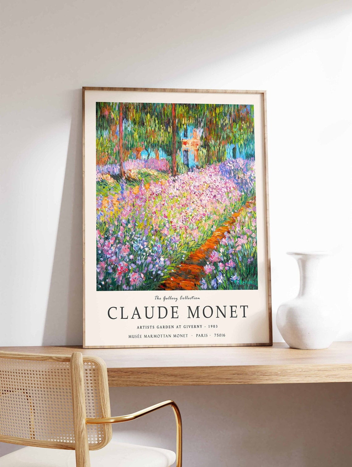 Claude Monet Poster, Artists Garden At Giverny, Monet Print ...