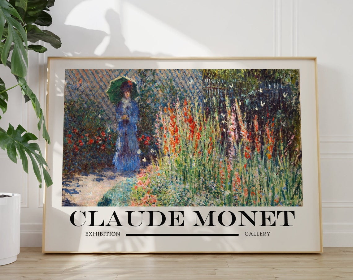 Claude Monet Poster - High-Quality Exhibition Art As Claude Monet Wall Art - Colorful Art Print ...