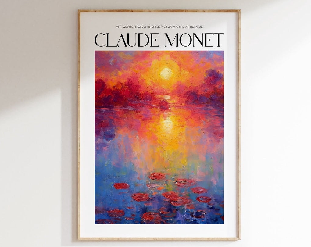 Claude Monet Poster - Mid Century Modern Wall Art For Aesthetic Room ...