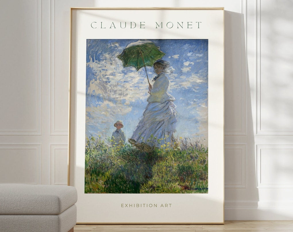 Claude Monet Poster - Mid Century Modern Wall Art For Aesthetic Room ...