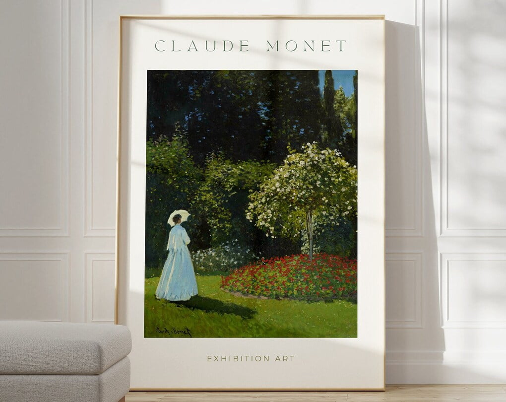 Claude Monet Poster - Mid Century Modern Wall Art For Aesthetic Room ...
