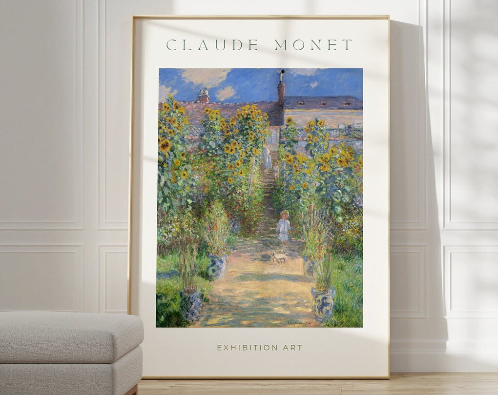 Claude Monet Poster - Mid Century Modern Wall Art For Aesthetic Room ...
