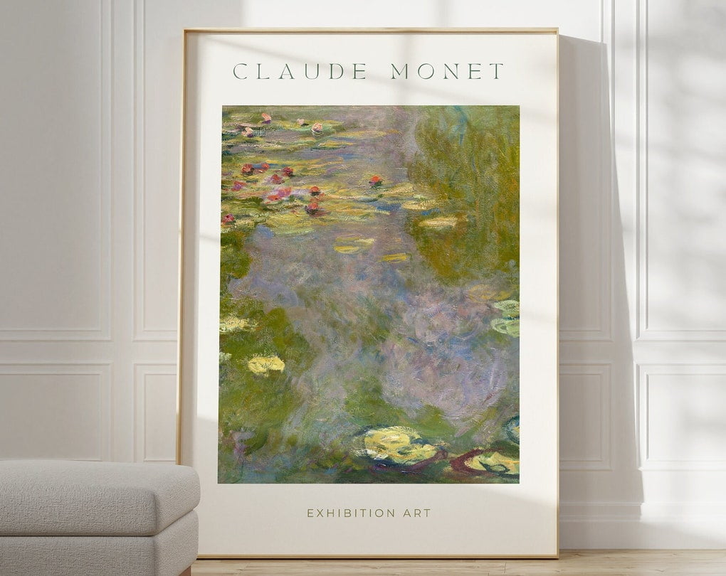 Claude Monet Poster - Mid Century Modern Wall Art For Aesthetic Room ...