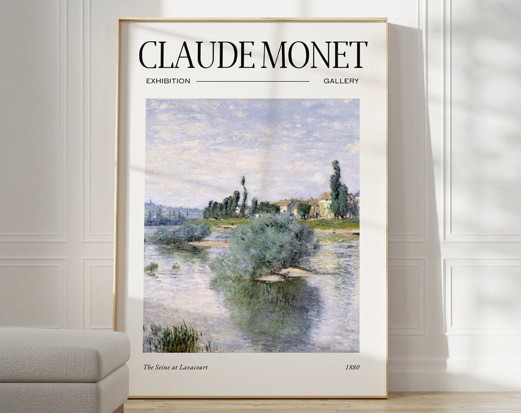 Claude Monet Poster - Mid Century Modern Wall Art For Aesthetic Room ...