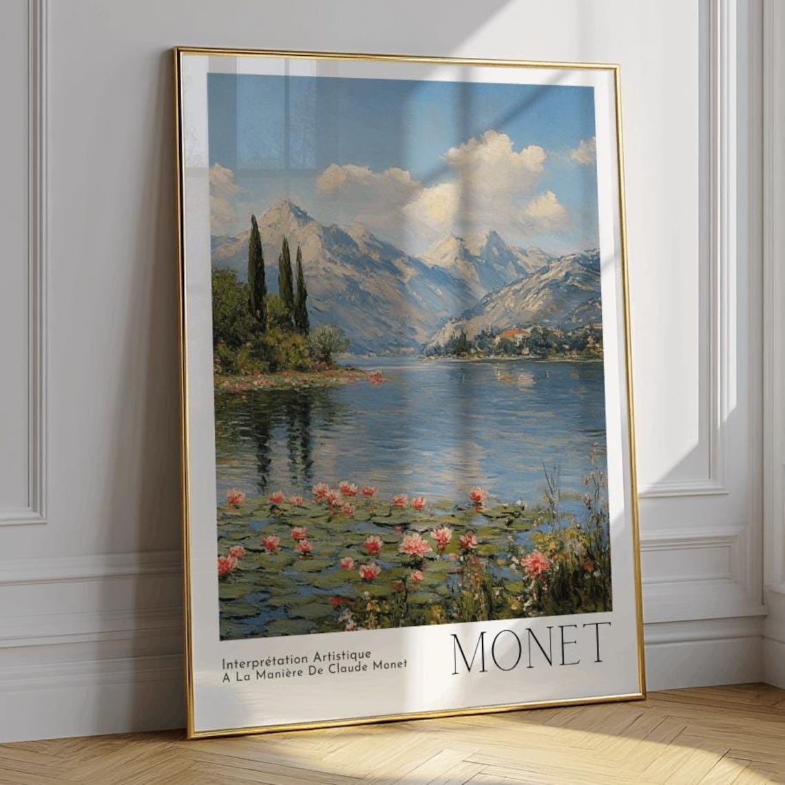 Claude Monet Poster - Mid Century Modern Wall Art For Aesthetic Room ...