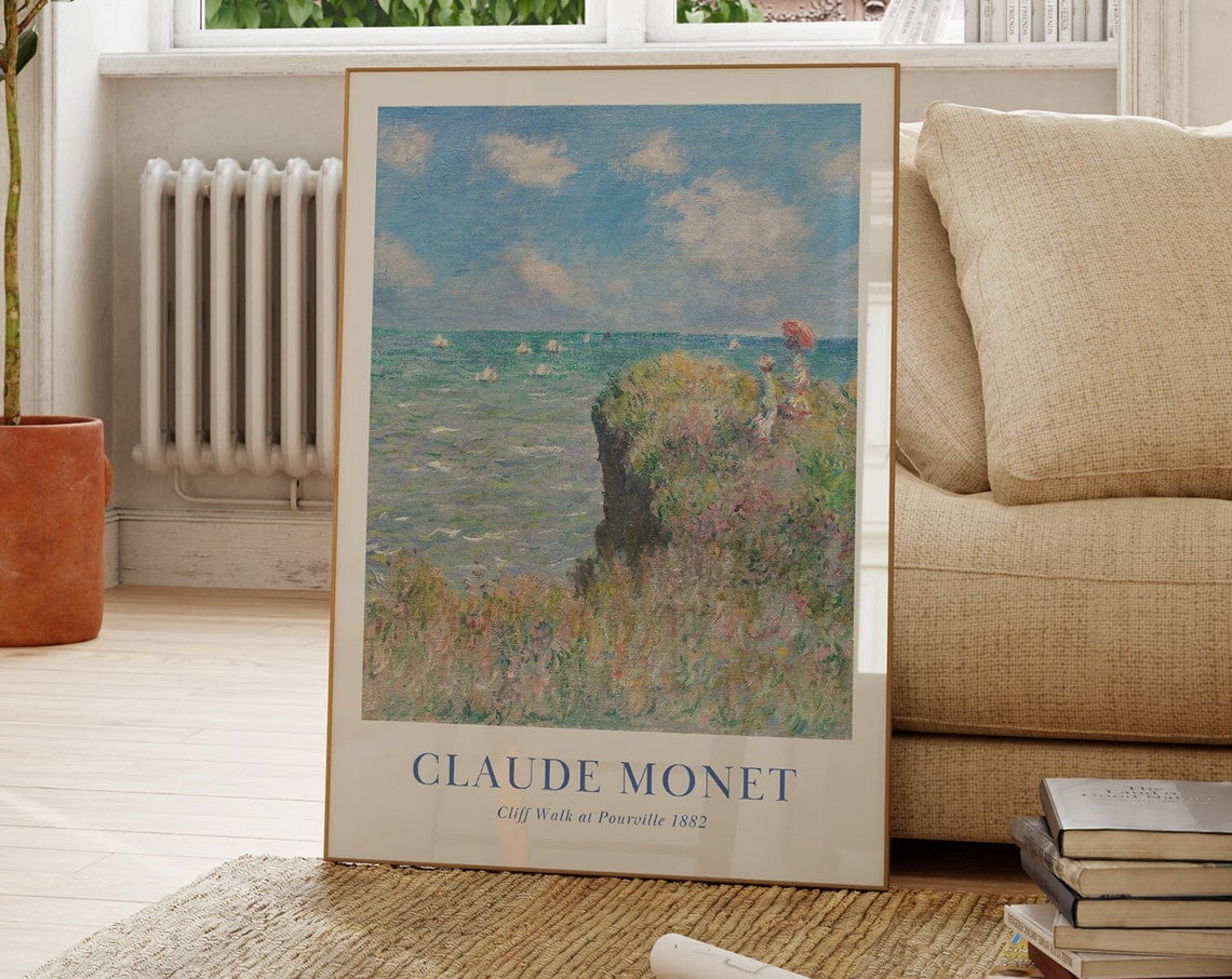 Claude Monet Poster, Monet Exhibition Poster, Vintage Print, Claude ...