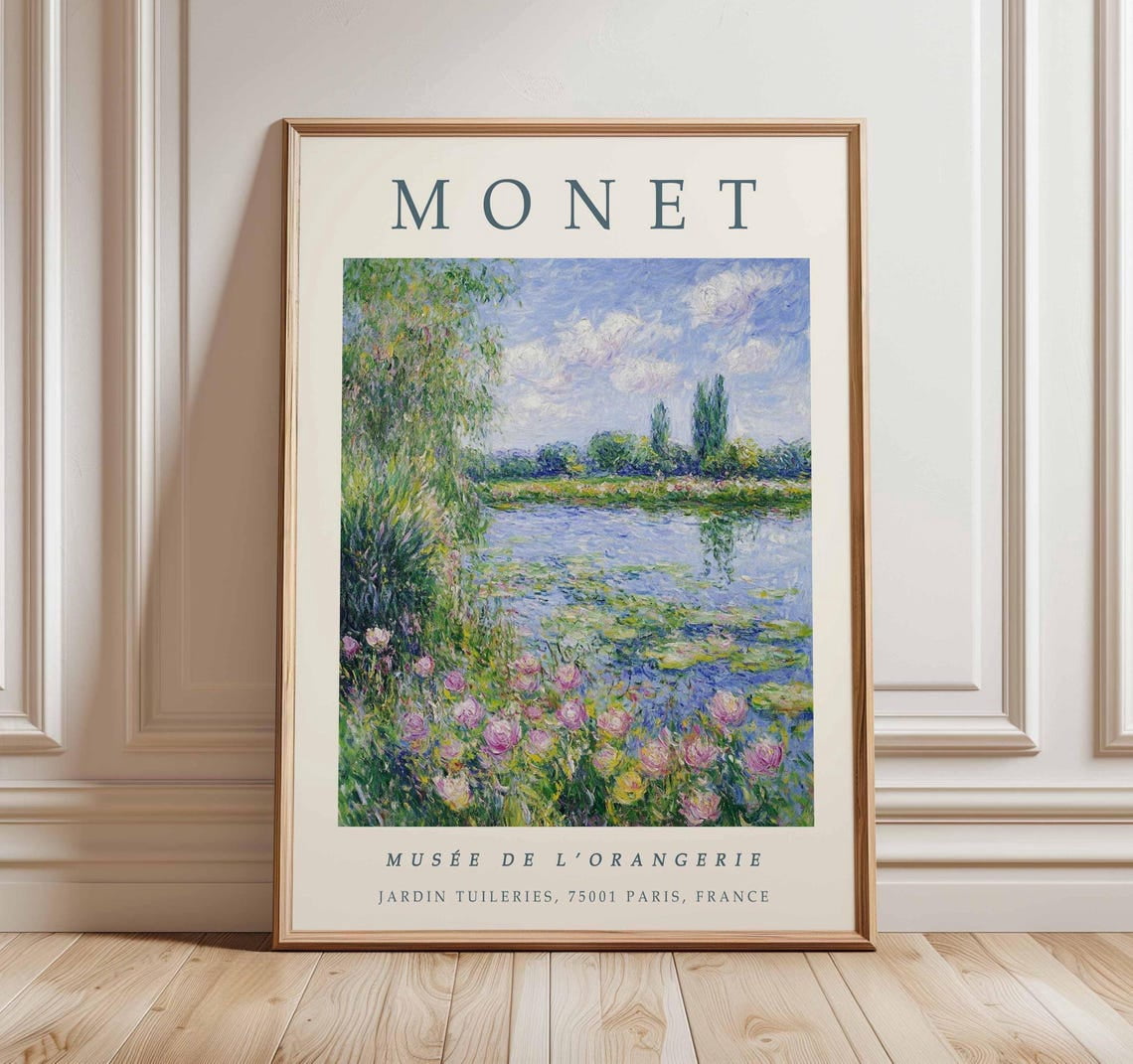 Claude Monet Poster, Monet Print, Botanical Poster, Floral Decor ...