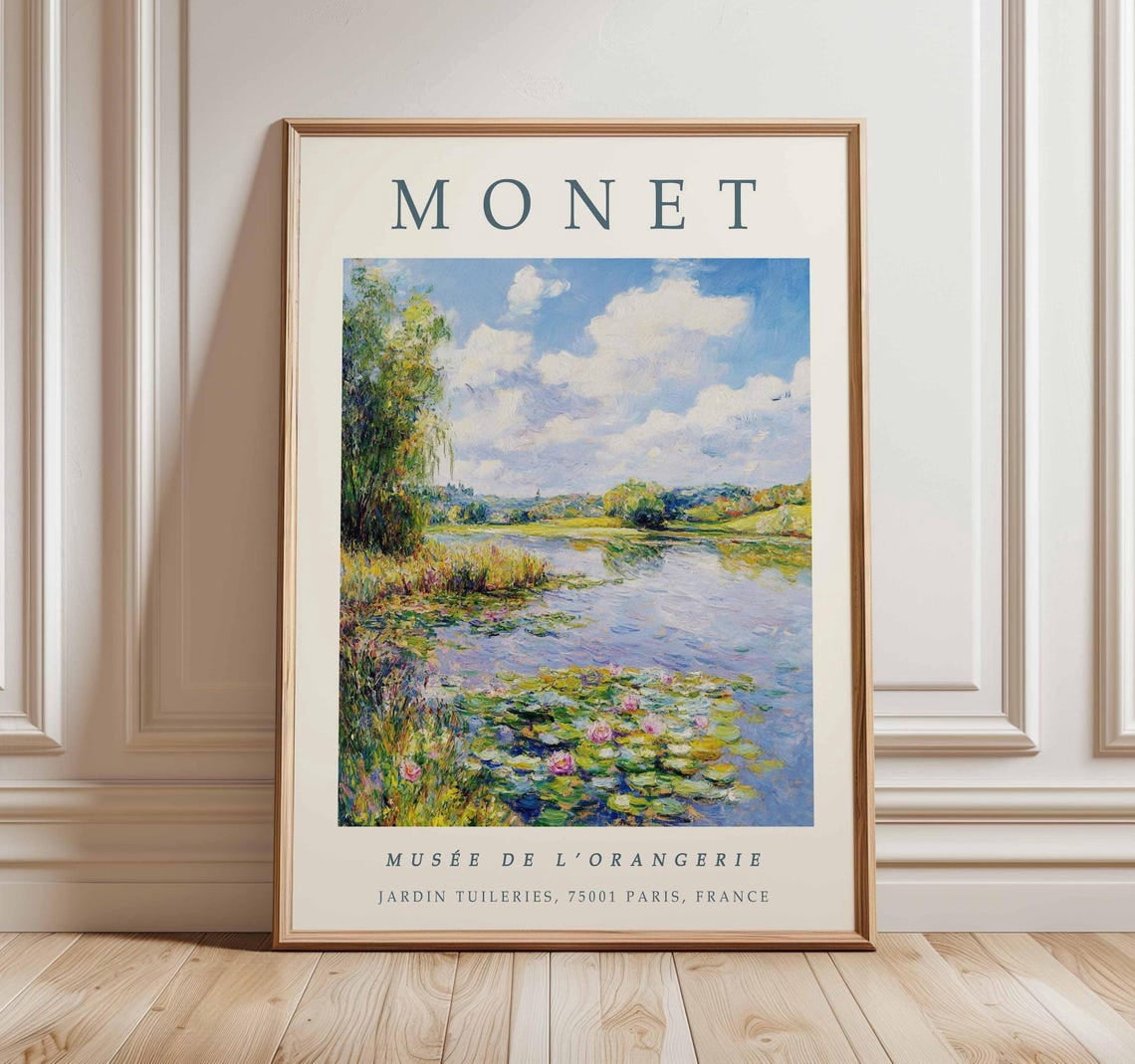 Claude Monet Poster, Monet Print, Botanical Poster, Floral Decor ...