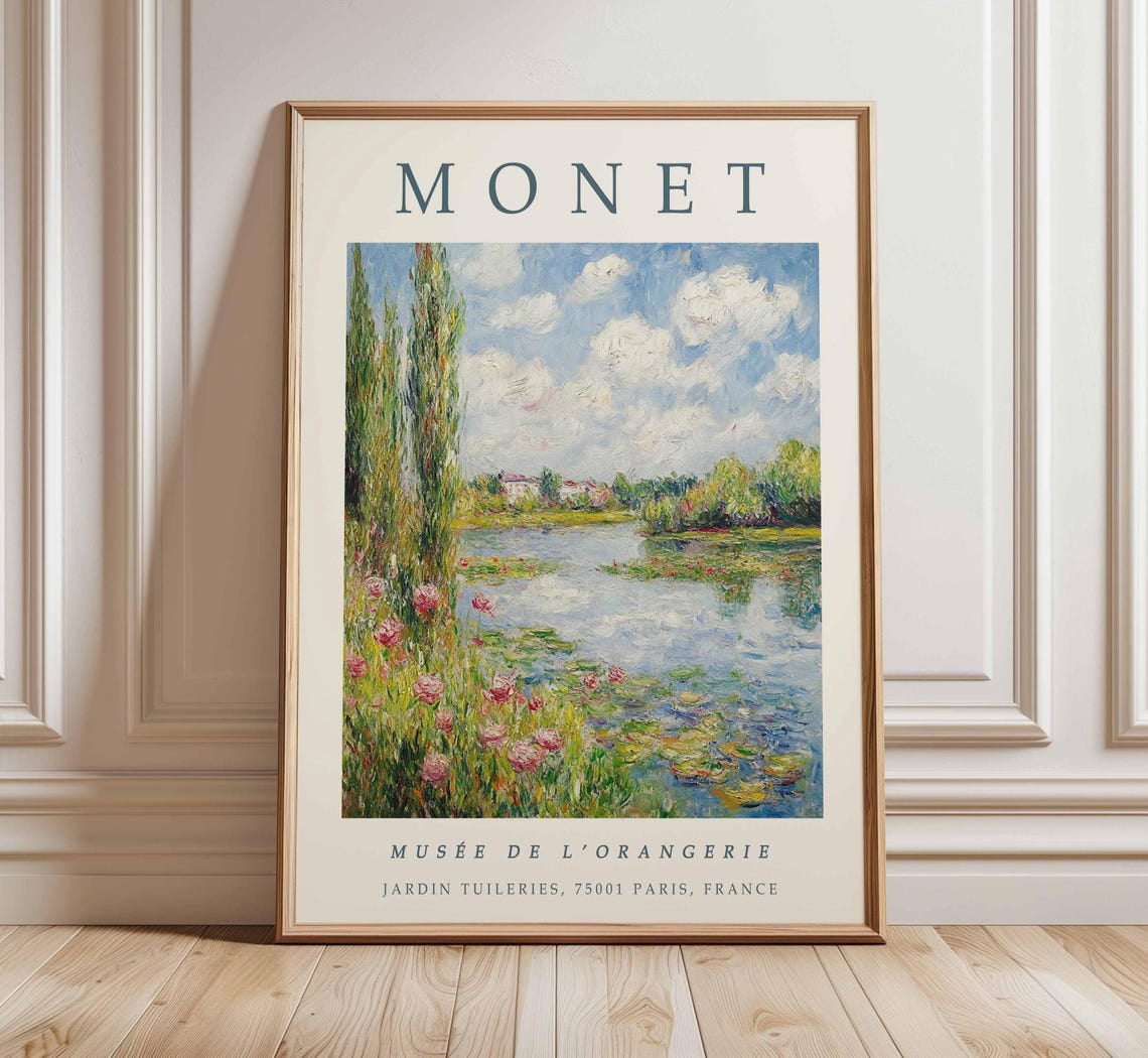 Claude Monet Poster, Monet Print, Botanical Poster, Floral Decor ...