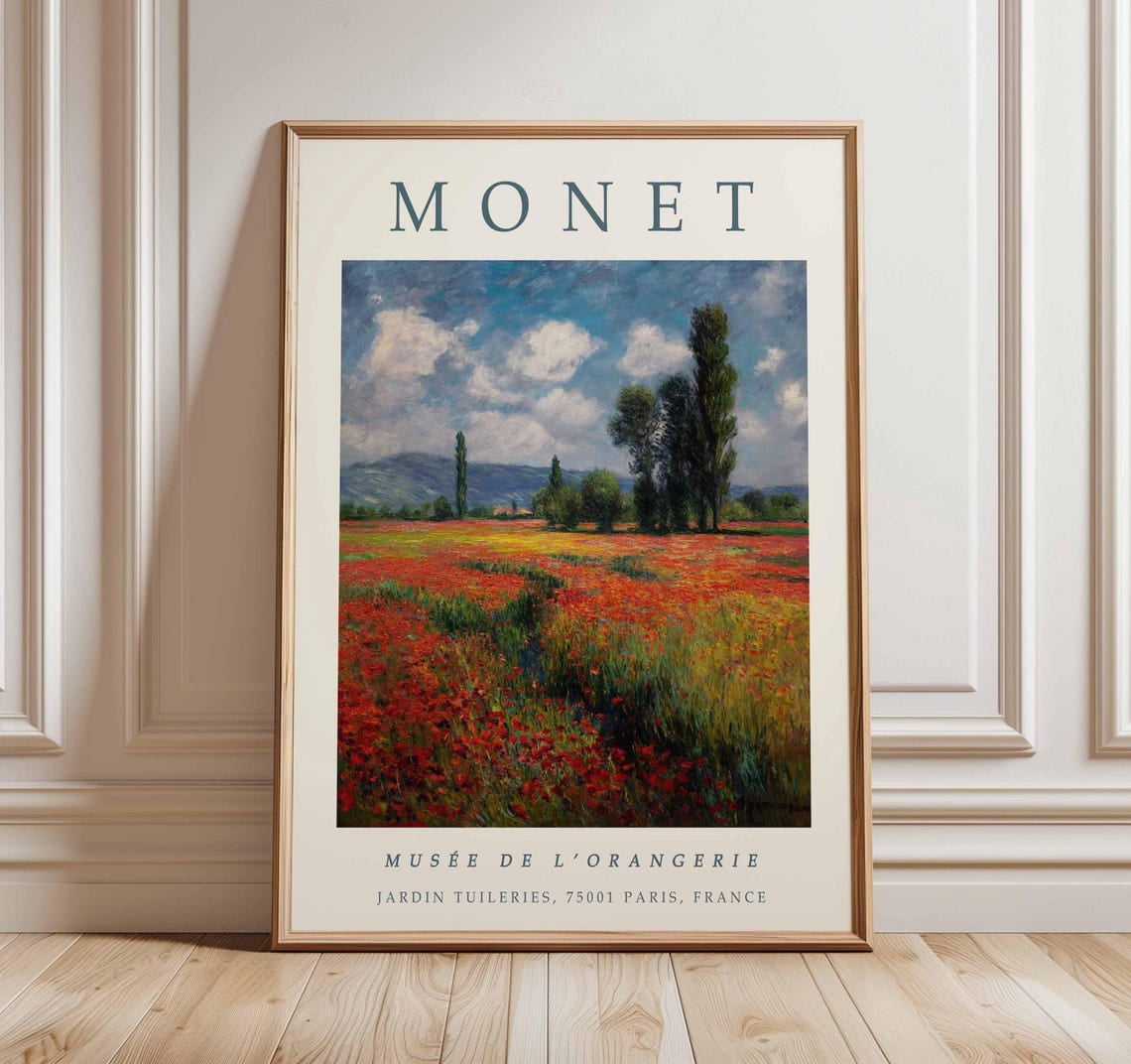Claude Monet Poster, Monet Print, Botanical Poster, Floral Decor ...