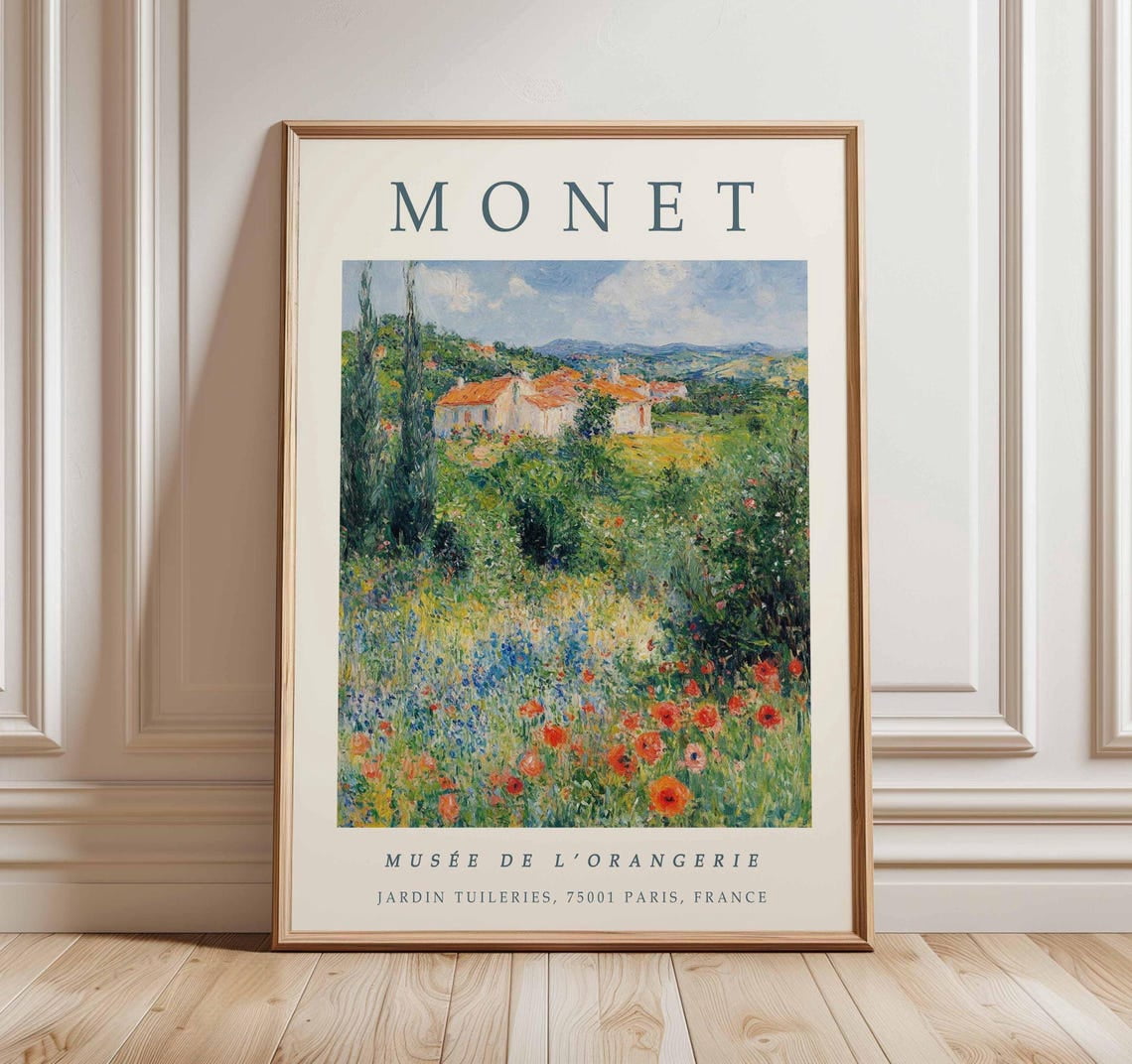 Claude Monet Poster, Monet Print, Botanical Poster, Floral Wall Art ...