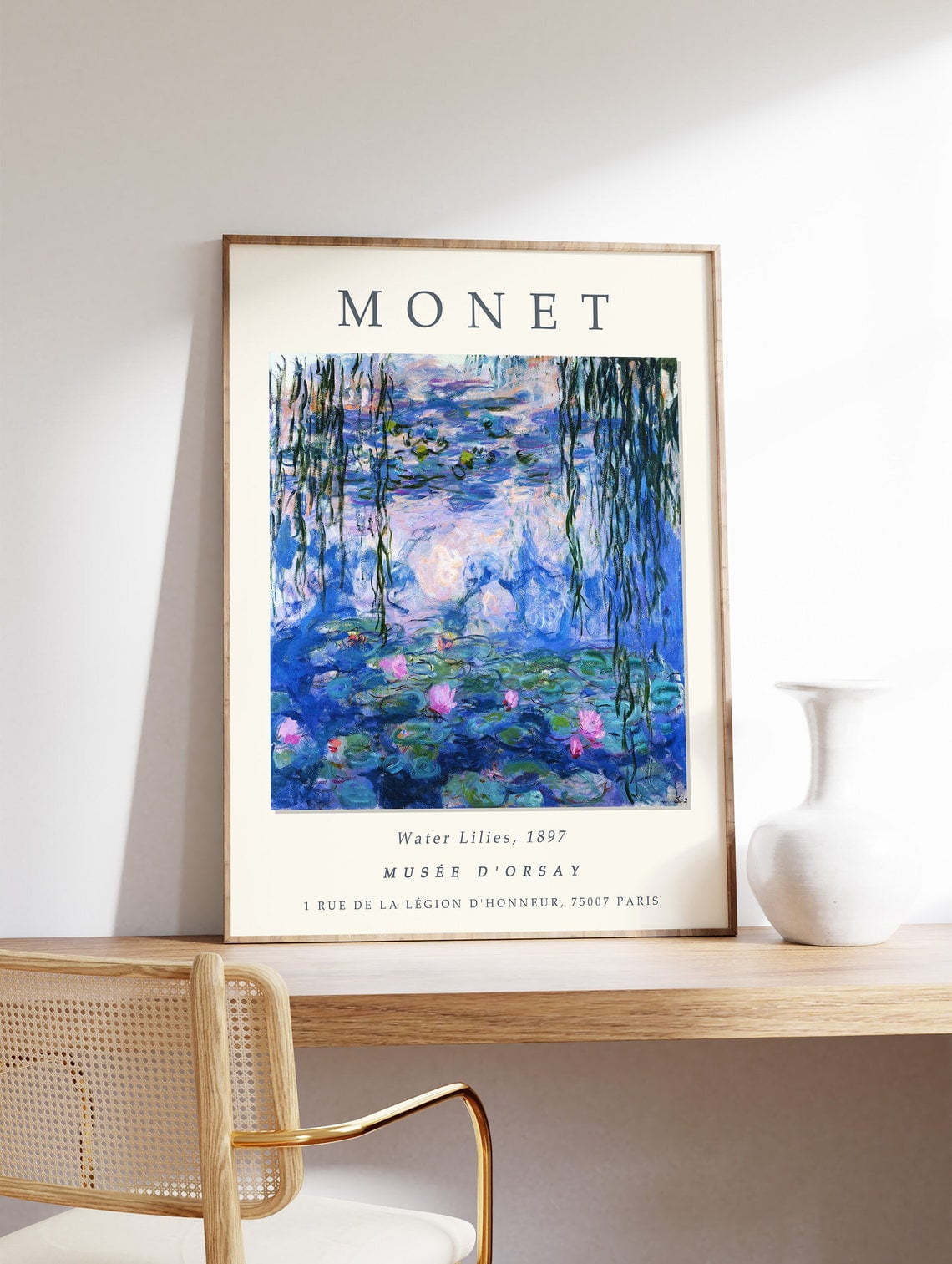 Claude Monet Poster, Water Lilies, Monet Print, Vintage Floral Decor ...