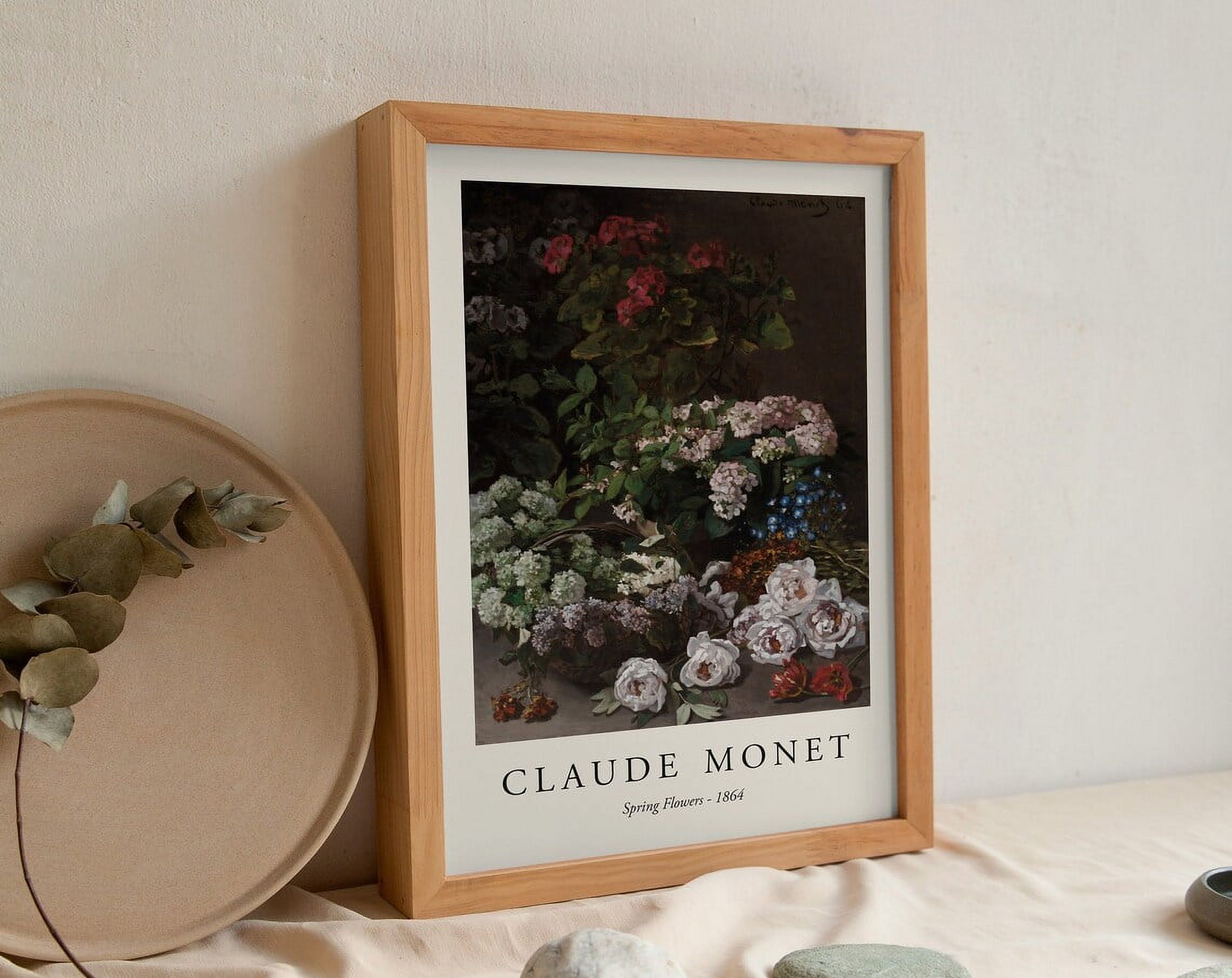 Claude Monet Print, Exhibition Poster, Spring Flowers, Monet Art Print ...