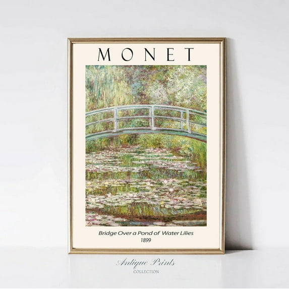 Claude Monet Print, Monet Exhibition Poster, Vintage Impressionism Wall ...