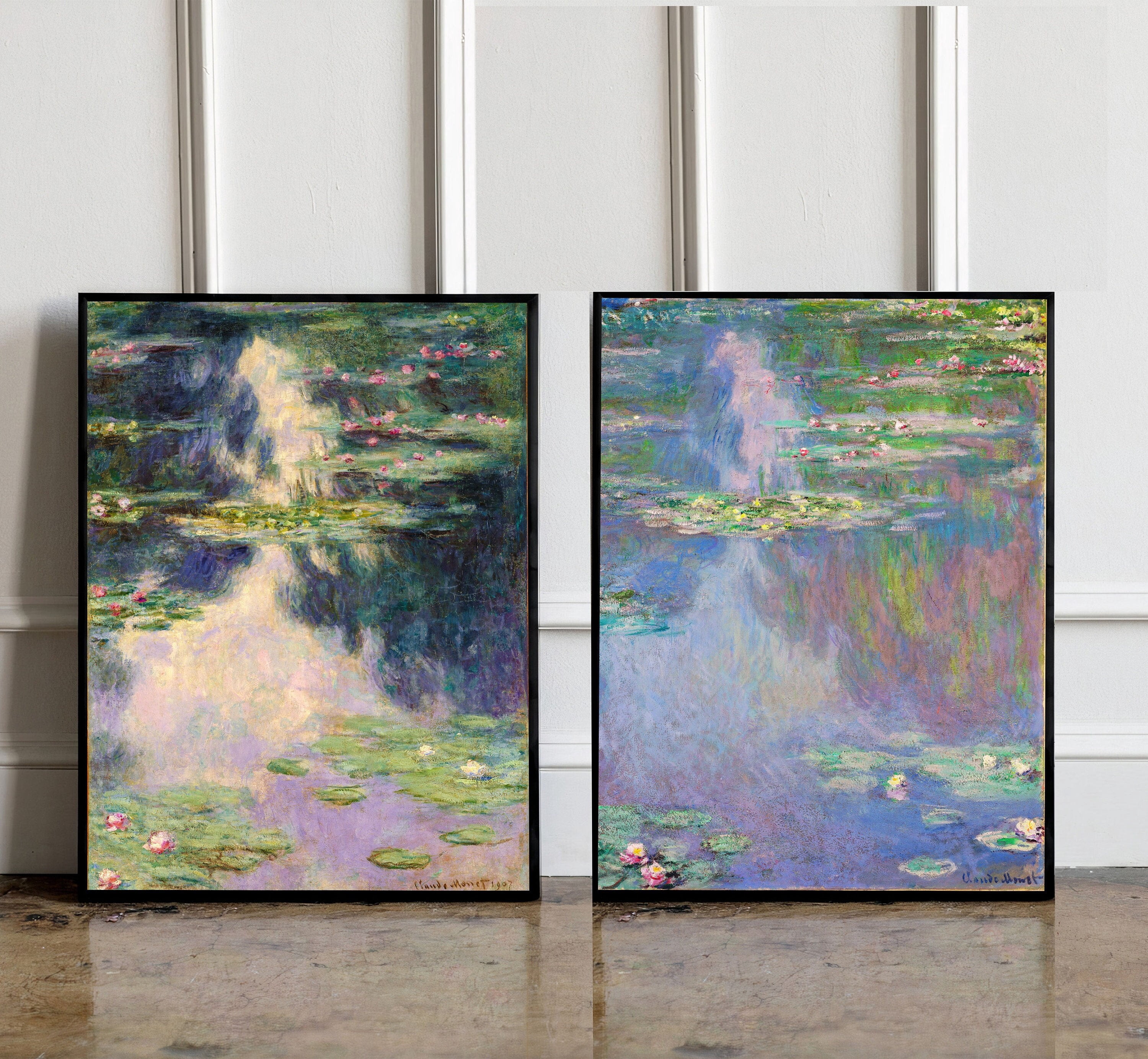 Claude Monet Print Water lilies Claude Monet Monet Poster Claude Monet ...
