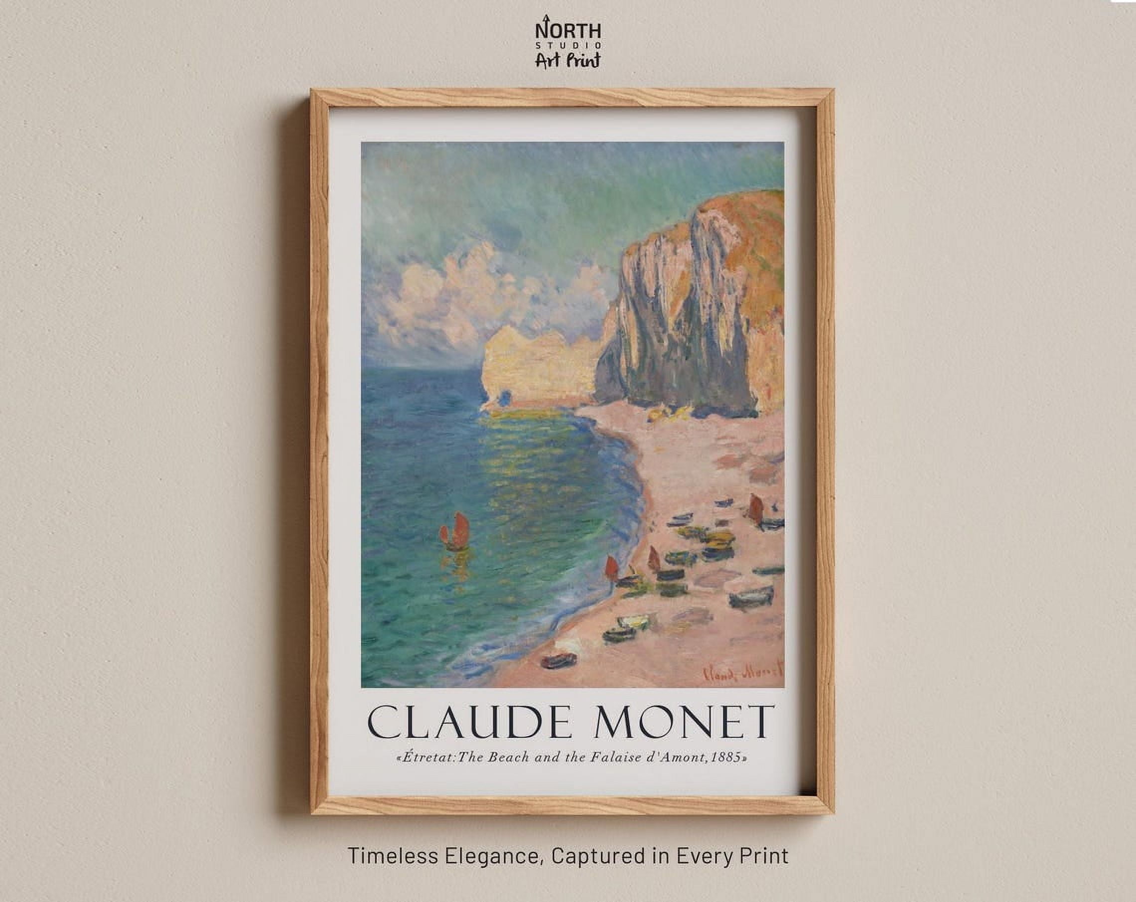 Claude Monet Print, Étretat Beach Painting, French Impressionist Art ...