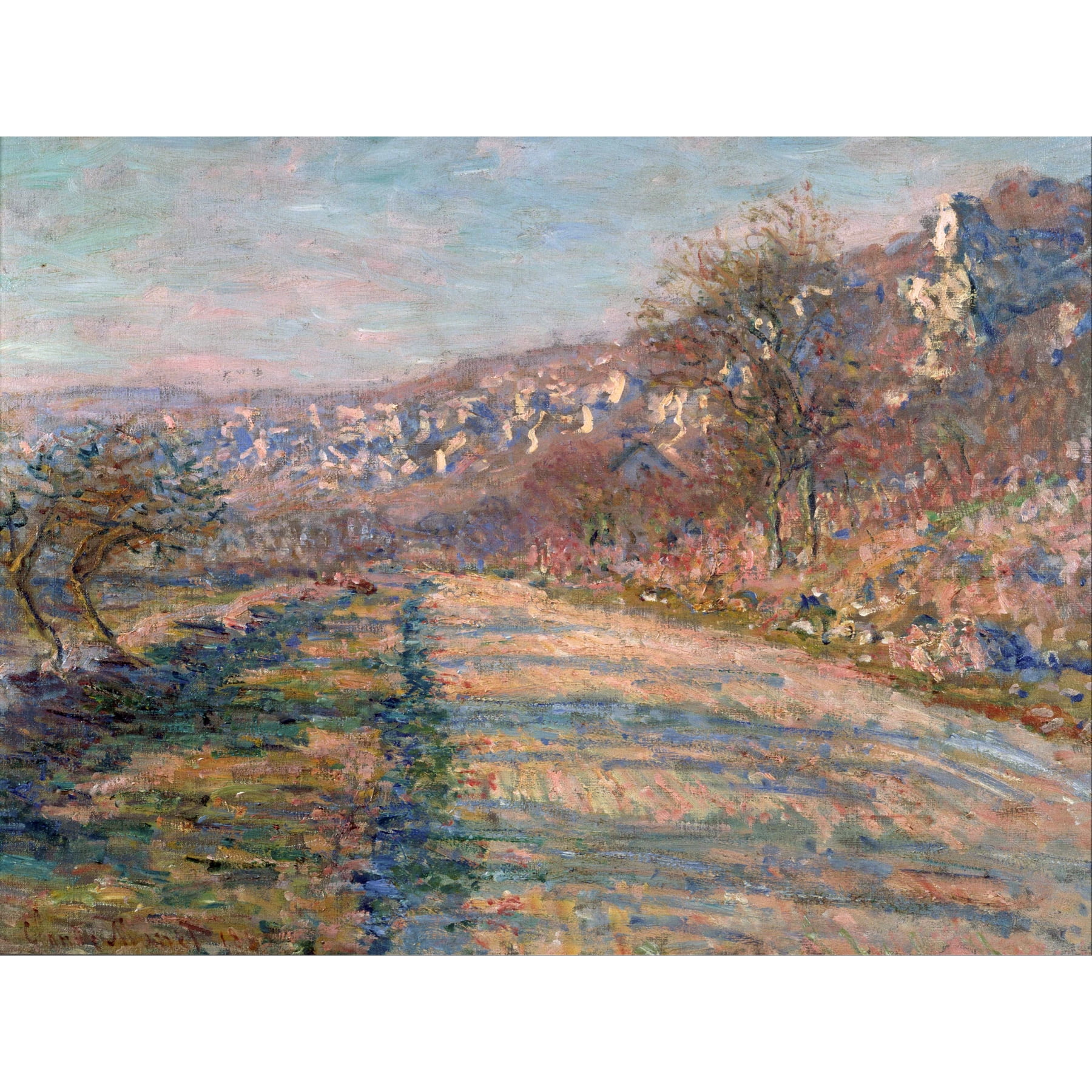 Claude Monet Road Of La Roche Guyon Extra Large Art Print Wall Mural ...