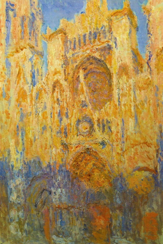 Claude Monet Rouen Cathedral Facade At Sunset Impressionist Art Posters ...