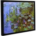 Free Shipping! ArtWall Claude Monet Sea Roses Floater-Framed Gallery ...