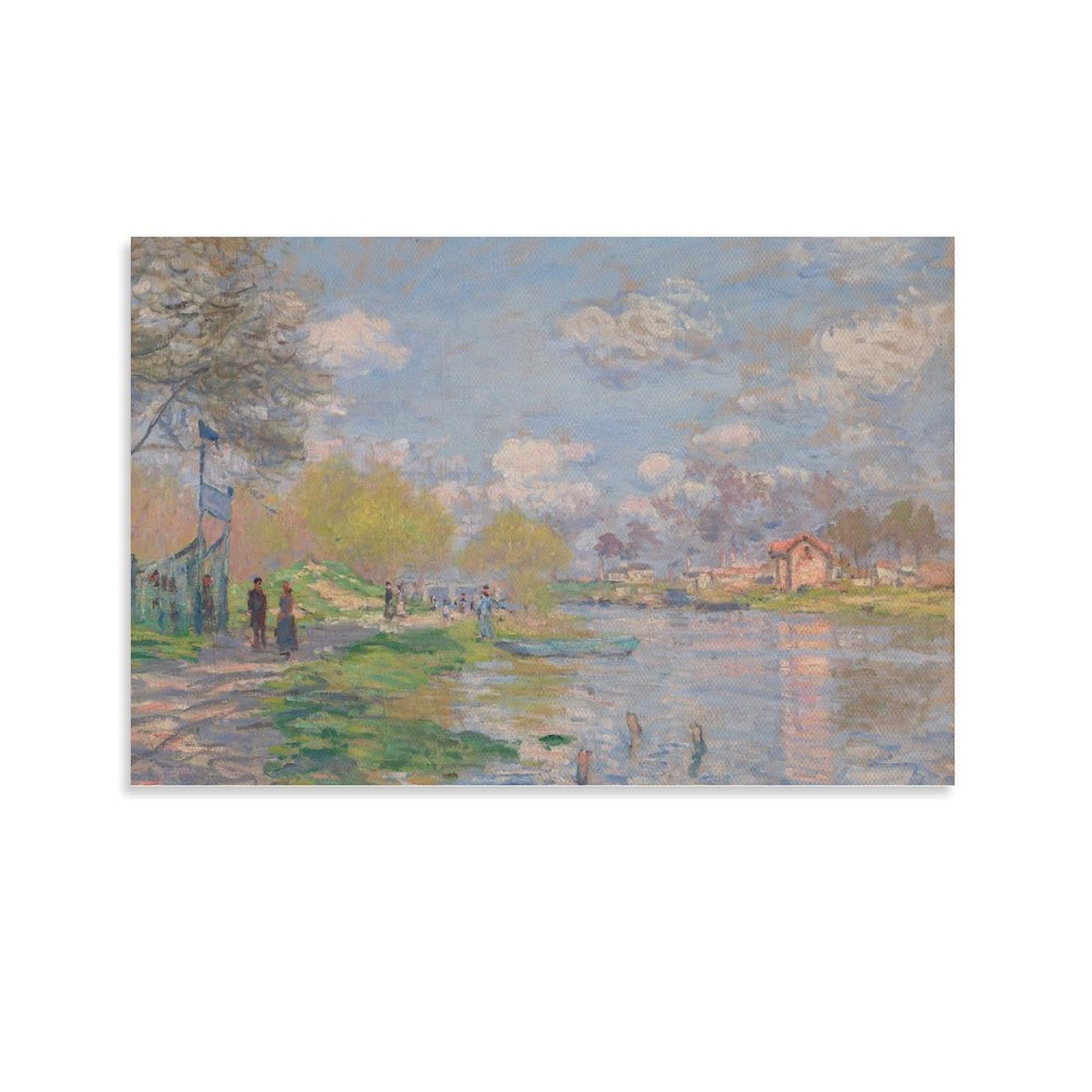 Claude Monet Spring By The Seine Posters Artworks Picture Print Poster ...