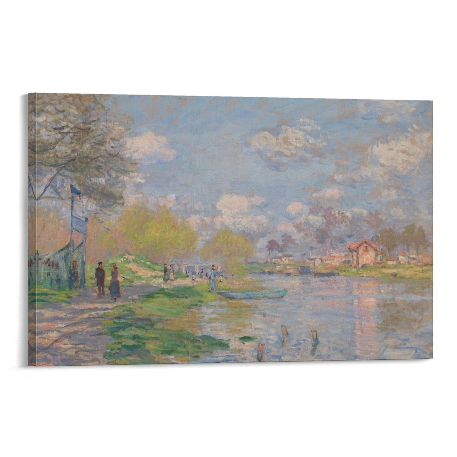 Claude Monet Spring By The Seine Posters Home Decor Poster Wall Art ...