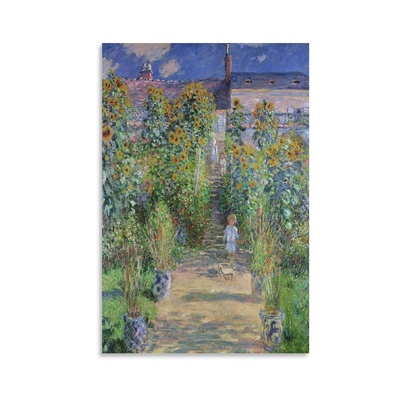 Claude Monet The Artist's Garden at Vetheuil Artwork Landscape Home ...
