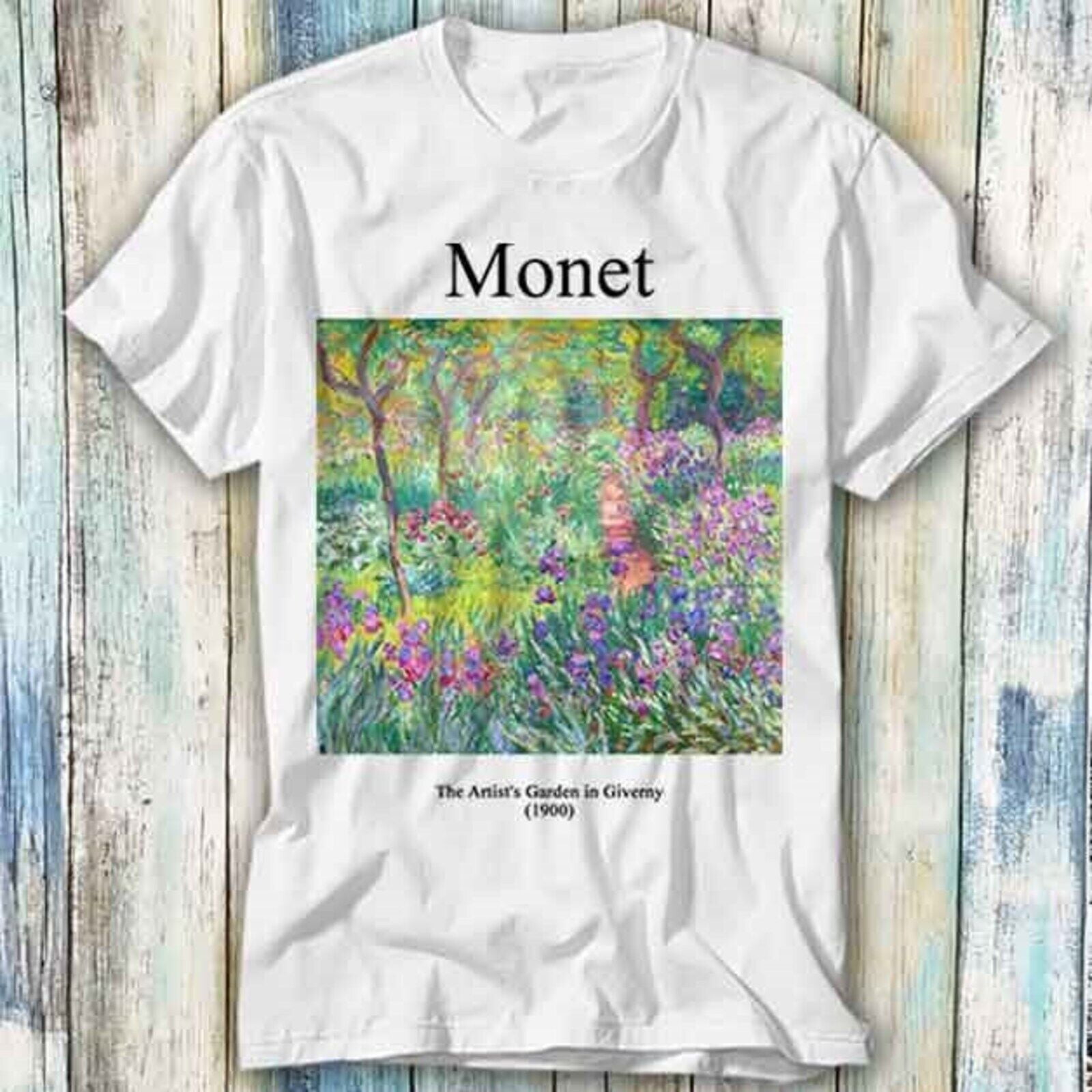 Claude Monet The Artist’s Garden in Giverny T Shirt Meme Gift Funny Top ...
