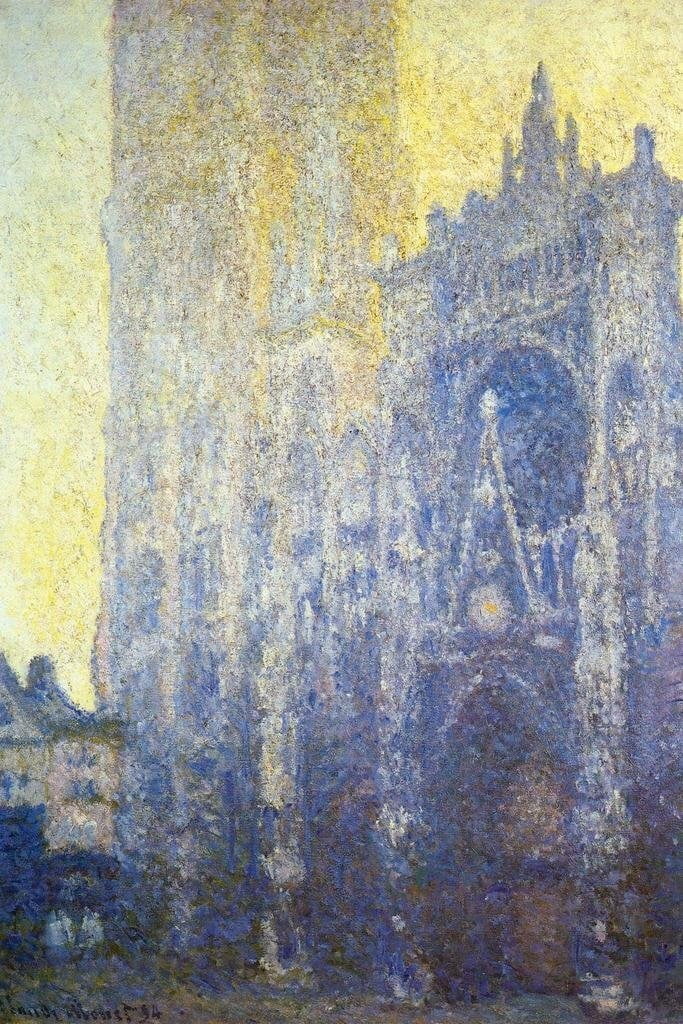 Claude Monet The Cathedral of Rouen The Portal Morning Effect Cool Wall ...