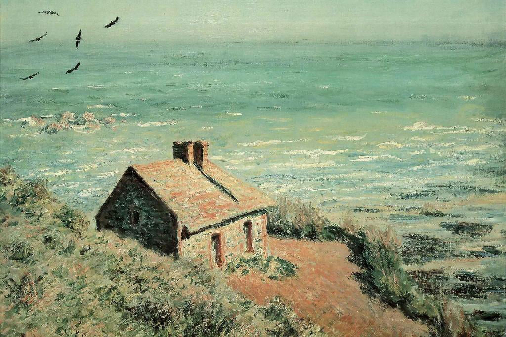 Claude Monet The Custom House Morning Effect Impressionist Landscape ...