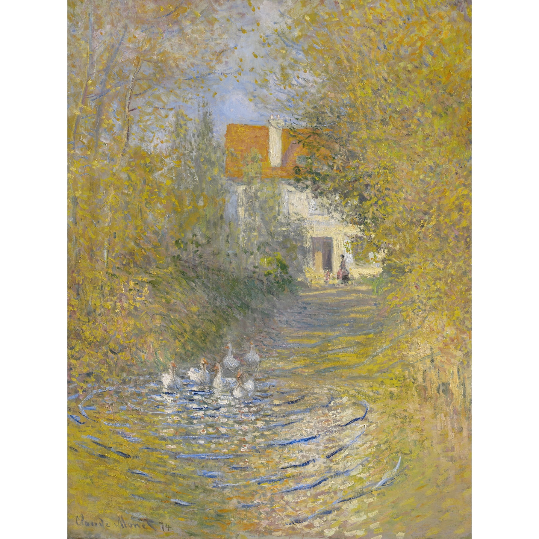 Claude Monet The Geese Painting Extra Large XL Wall Art Poster Print ...