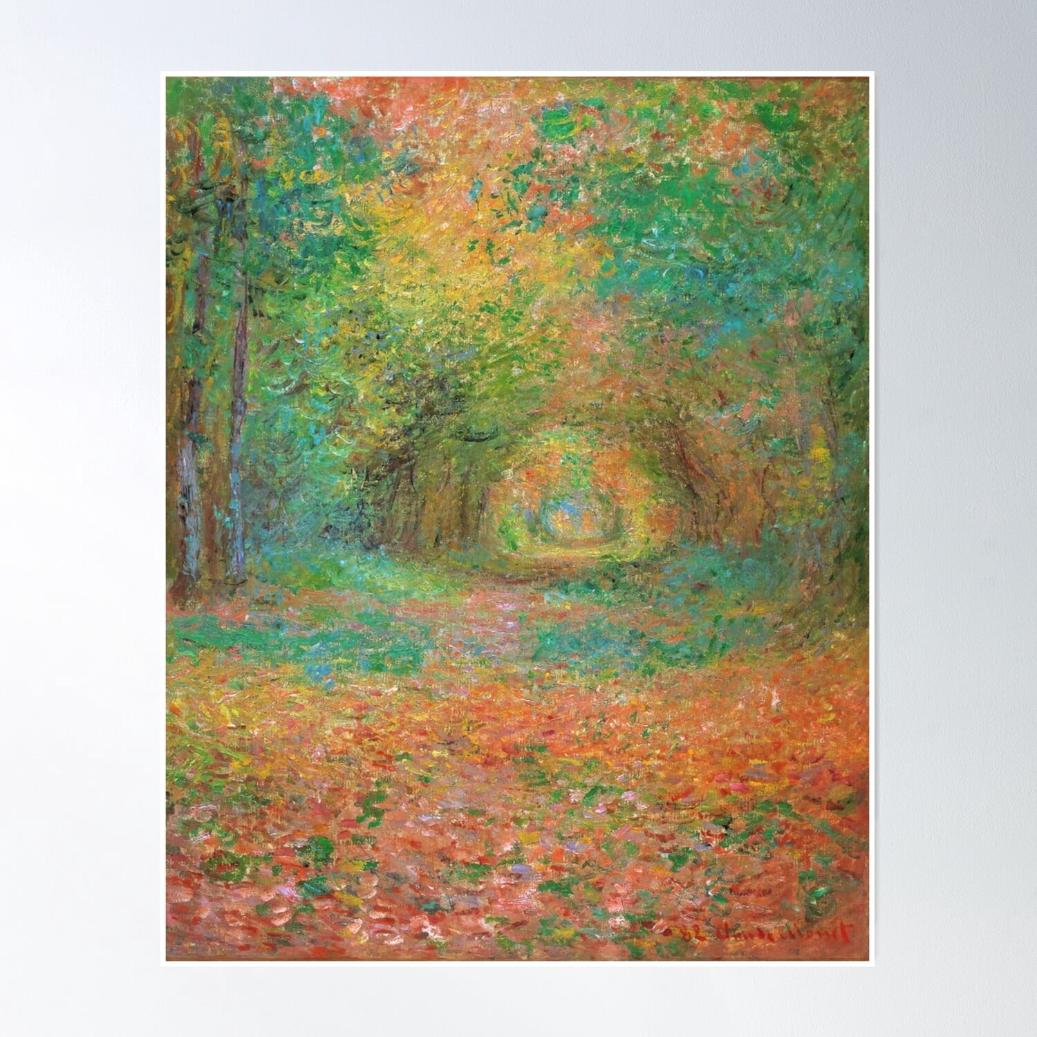 Claude Monet - The Undergrowth In The Forest Of Saint-Germain (1882 ...