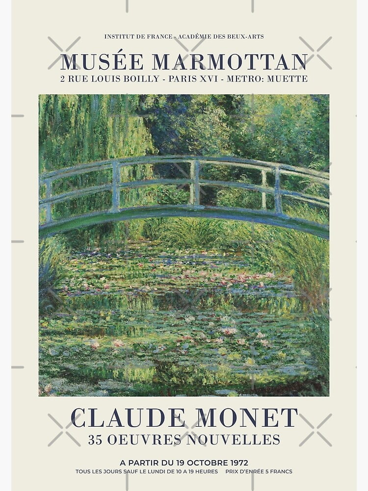 Claude Monet - The Water Lily Pond Poster Framed-unframed - Walmart.com